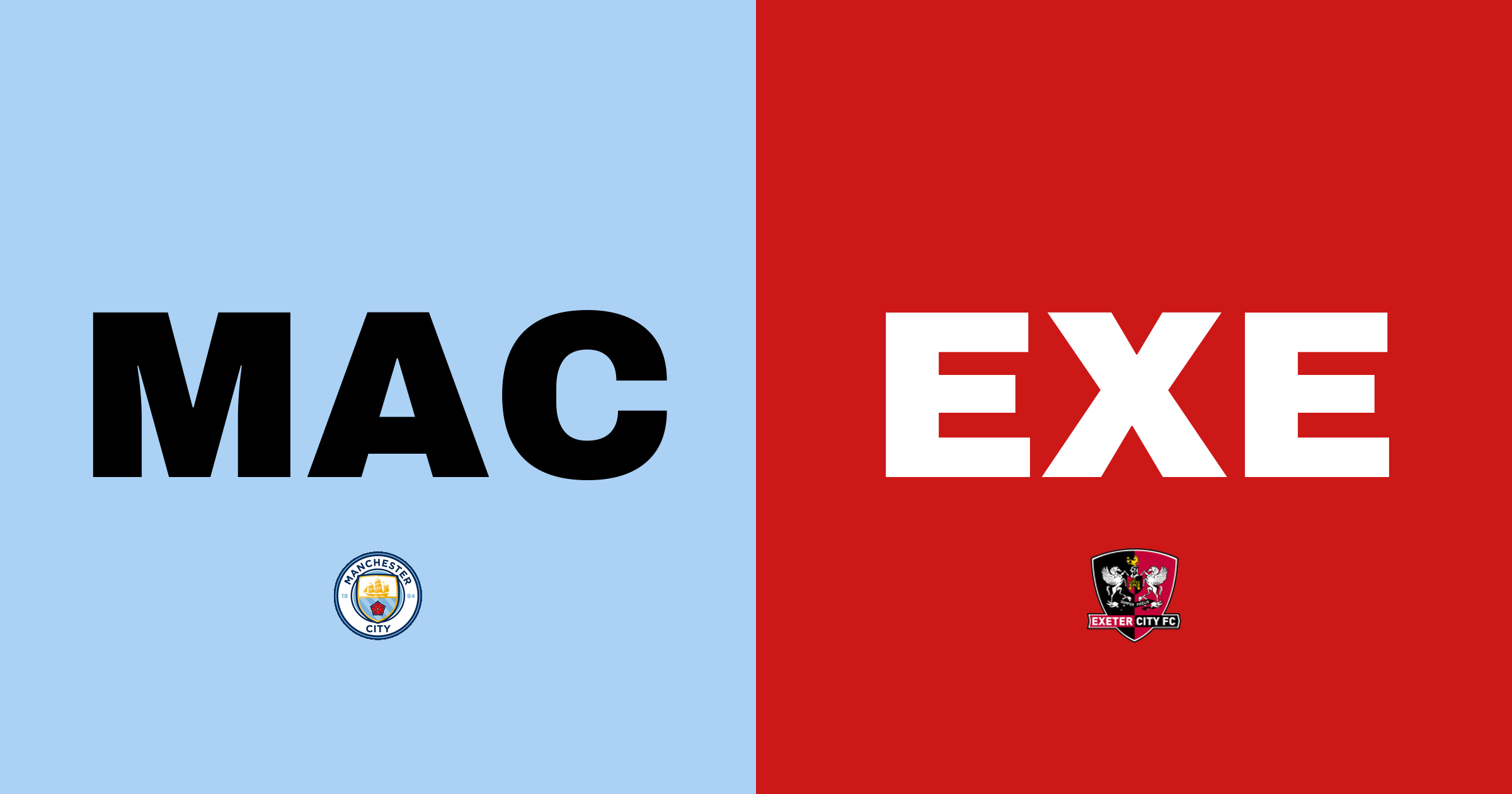 Manchester City vs Exeter City - FA Cup 2025/26 | goaltail.com