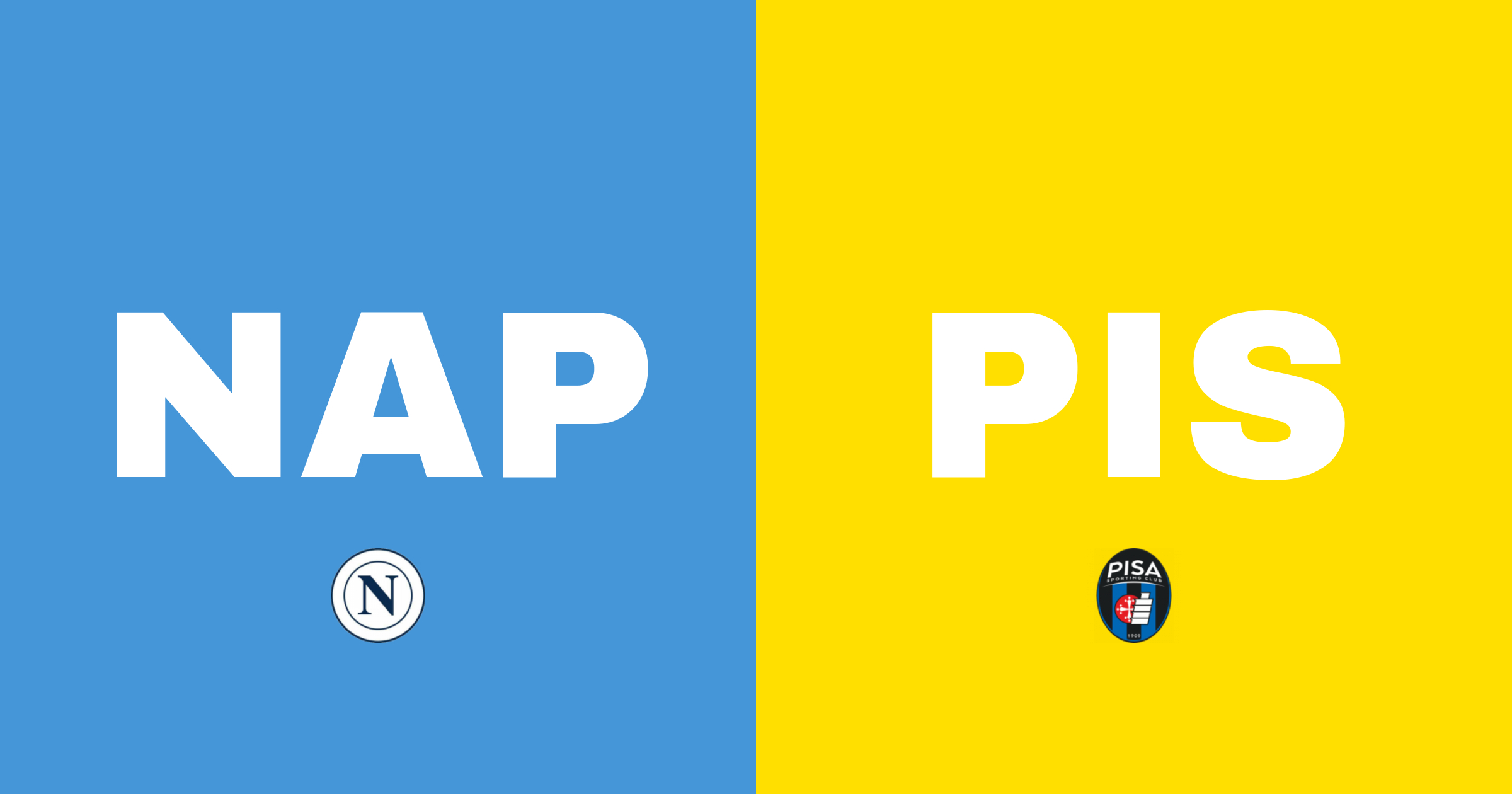 Napoli vs Pisa - Serie A 2025/26 | goaltail.com